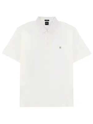 BOSS Polo Con Logo - White