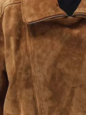 Saint Laurent Oversized Suede Leather Jacket