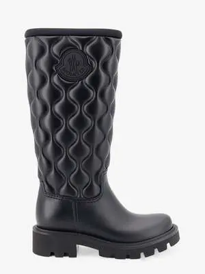 Moncler Kickstream Quilted Pvc And Neoprene Knee High Boots - Multicolor