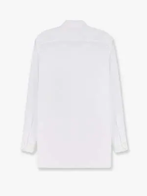 Saint Laurent Cotton Shirt With Cassandre Embroidery