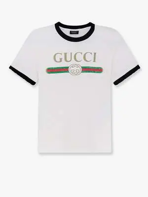 Gucci Cotton T-shirt With Iconic Print - Multicolor