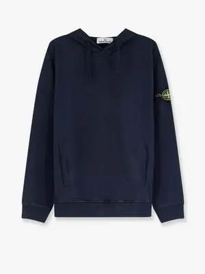 Stone Island Organic Cotton Hooded Sweatshirt With Logo Patch - Multicolor