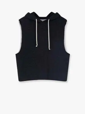Rick Owens Sleeveless Hooded Sweatshirt