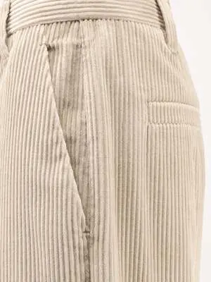 Brunello Cucinelli Corduroy Flare Trousers - Cream