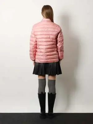 Moncler Quilted Down Jacket With Patch Pockets - Multicolor