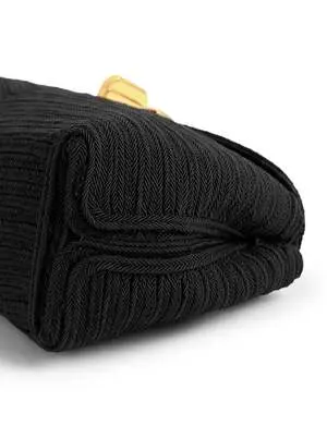 TOTEME Mini T-lock Clutch - Black