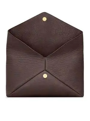 Saint Laurent Cassandre Large Lambskin Envelope Pouch