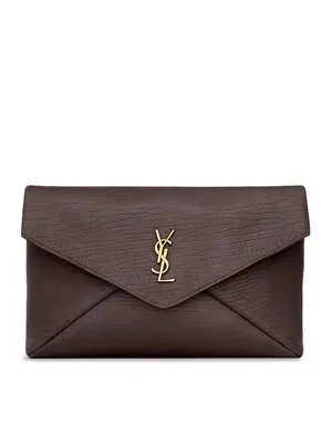 Saint Laurent Cassandre Large Lambskin Envelope Clutch - Multicolor