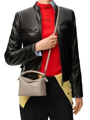 Loewe Puzzle Edge Mini Bag In Calfskin - Multicolor