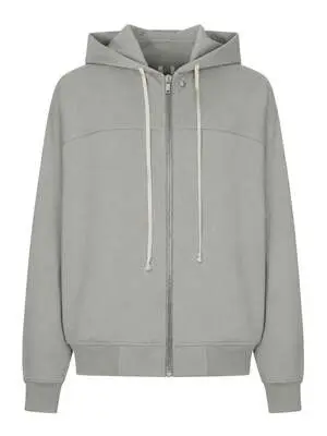 Rick Owens Windbreaker Hoodie With Zip - Brown