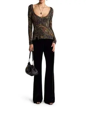 Etro Cotton Velvet Trousers