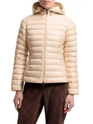 Moncler Igelhood" Short Down Jacket In Beige Longue Saison - Cream