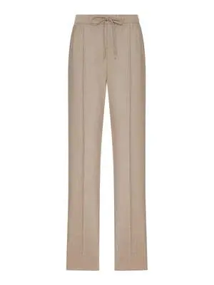 Max Mara Max Mara Cashmere Foulé Trousers Cream