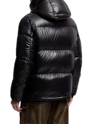 Moncler Montbeliard Down Jacket With Hood - Black