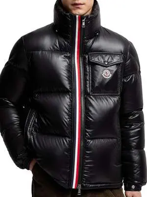 Moncler Montbeliard Down Jacket With Hood - Black