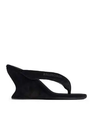 Balenciaga Gaeta Wedge Flip-flops - Black
