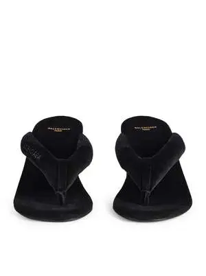 Balenciaga Wedge Flip-flops - Black