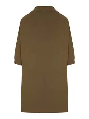 Max Mara Long Viscose Crepe Sweater - Yellow