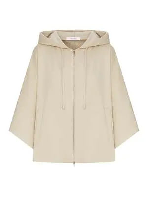 Max Mara Boxy Sweater In Technical Cotton Jersey - Cream