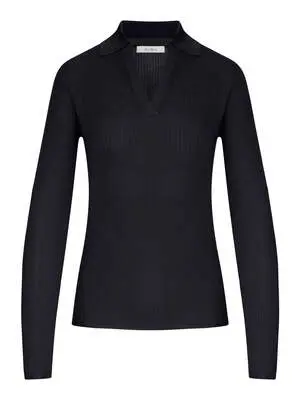 Max Mara Cashmere And Silk Polo Sweater - Blue