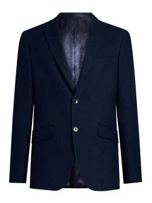 Etro Textured Jersey Blazer - Blue