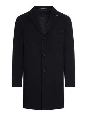 Tagliatore Wool And Cashmere Coat - Blue