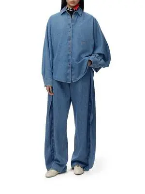 Loewe Batwing Sleeve Denim Shirt - Multicolor