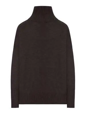 LISA YANG Heidi Ribbed Turtleneck Sweater In Cashmere Wool