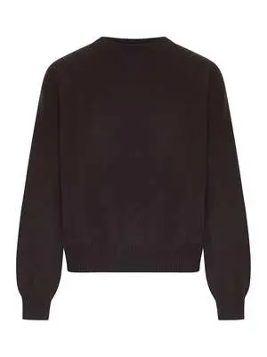 LISA YANG Veira Cashmere Sweater With Wide Sleeves - Brown