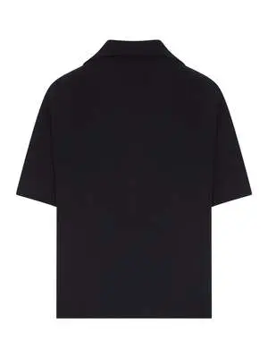 Max Mara Viscose Polo Sweater - Black