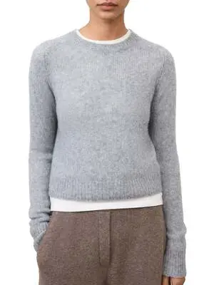 LISA YANG Solene Silk Cashmere Sweater - Gray
