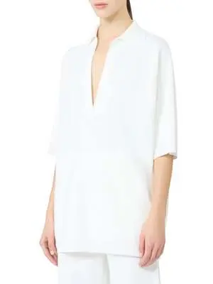 Max Mara Long Viscose Crepe Sweater