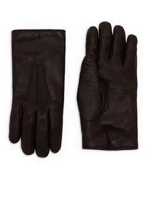 Giorgio Armani Lambskin Gloves - Brown