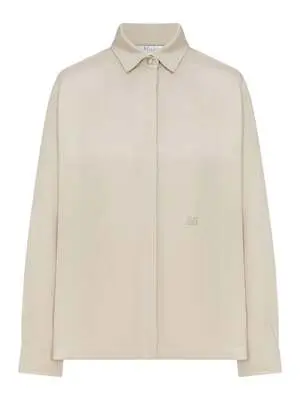 Max Mara Silk Crêpe De Chine Shirt - Cream