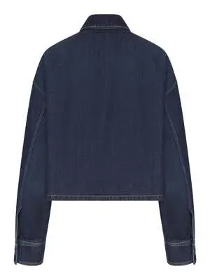 Prada Denim Shirt With Logo
