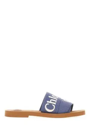 Chloé Slip-on Slippers With Logo Detail - Multicolor