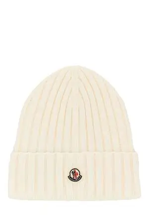 Moncler Ribbed Logo Beanie - Multicolor