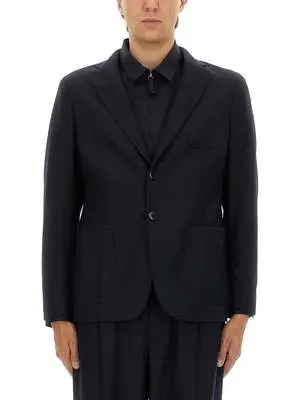 Giorgio Armani Blazer In Cashmere - Blue