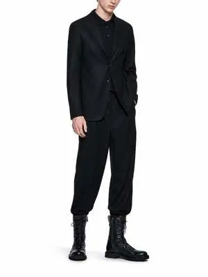 Giorgio Armani Giacca Monopetto Sfoderata In Cashmere - Blue