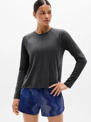 Athleta Trainknit Long Sleeve Top