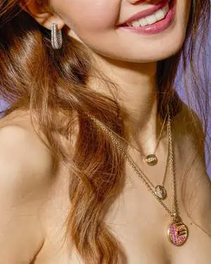 CAMPBELL + CHARLOTTE Diamond Found Rib Curve Hoop Earrings