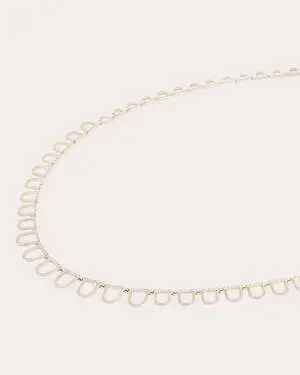 CAMPBELL + CHARLOTTE Diamond Found Curve Link Riviere Necklace