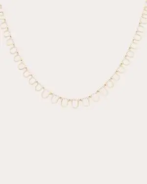CAMPBELL + CHARLOTTE Diamond Found Curve Link Riviere Necklace