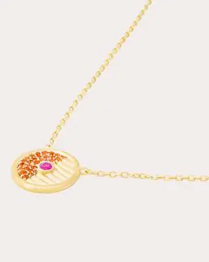 CAMPBELL + CHARLOTTE Small Disc Necklace