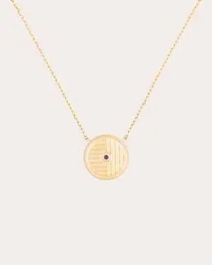 CAMPBELL + CHARLOTTE Small Disc Necklace