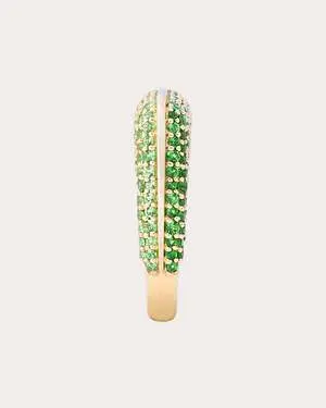 CAMPBELL + CHARLOTTE Tsavorite Found Rib Curve Band Ring