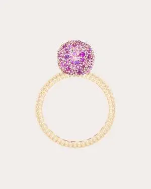 CAMPBELL + CHARLOTTE Amethyst Revel Medium Bobble Ring - Purple