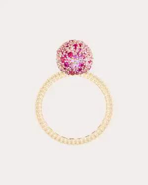 CAMPBELL + CHARLOTTE Sapphire Revel Medium Bobble Ring - Pink