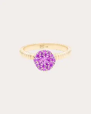 CAMPBELL + CHARLOTTE Rhodolite Garnet Revel Small Bobble Ring