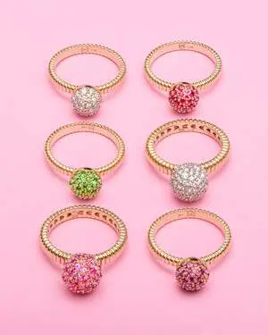 CAMPBELL + CHARLOTTE Rhodolite Garnet Revel Small Bobble Ring
